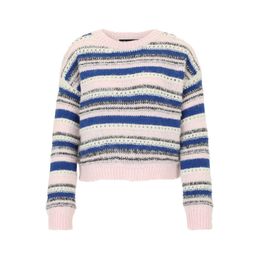 Vero Moda Petite Pullover 'VMLENORA' Damen Gr&ouml;&szlig;e XXS dunkelblau / rosa / schwarz / wei&szlig;