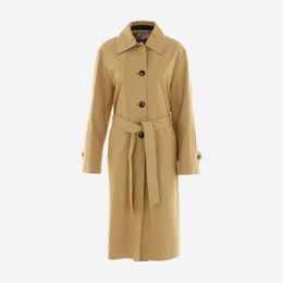 Beigefarbener Trenchcoat