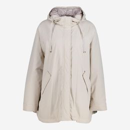 HERNO Beigefarbene Jacke mit Kapuze