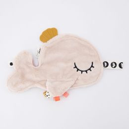 Done by Deer Rosafarbenes Wally Powder Kuscheltuch im Wal-Design