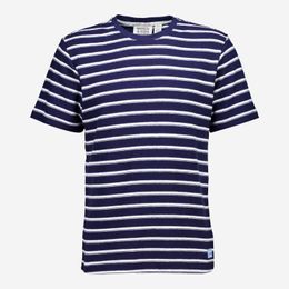 Scotch & Soda Dunkelblaues T-Shirt mit Streifenmuster
