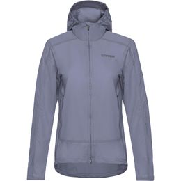 Gore Wear Gorewear Fernflow Hooded Funktionsjacke Damen - grau - Gr. M