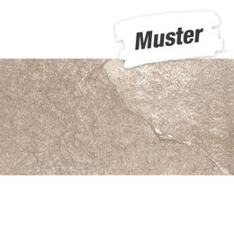 Muster zur Bodenfliese 'Materia' Feinsteinzeug beige 30 x 60 cm
