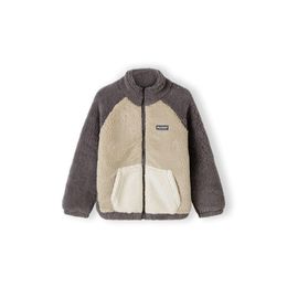 MINOTI Fleecejacke Jungen Gr&ouml;&szlig;e 134/140 beige / braun