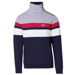 Koroshi Pullover Herren Gr&ouml;&szlig;e M navy / grau / rot / wei&szlig;