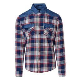 Koroshi Hemd Herren Gr&ouml;&szlig;e XXXL navy / rot / wei&szlig;