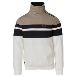 Koroshi Pullover Herren Gr&ouml;&szlig;e XXL greige / schwarz / offwhite