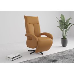 Sit & More TV-Sessel SIT & MORE, B:74cm H:112cm T:82cmcurry, Sessel, "Amica, inkl. Kopfteilverstellung & Drehfunktion", wahlweise mit 2 Motoren, Akku und