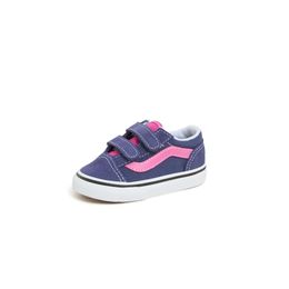 Vans Sneaker 'Old Skool Hook And Loop' Jungen Gr&ouml;&szlig;e 19 marine / hellpink