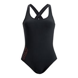 Badeanzug Roxy "Roxy Active 2024", Damen, Gr. M, grau (anthrazit), 75% Nylon, 25% Elasthan, Badeanzüge