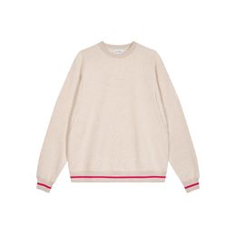 OH APRIL Sweatshirt 'Hot Mum' Damen Gr&ouml;&szlig;e L beige / dunkelpink
