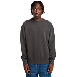 Sweatshirt Element "Lowcase Pigment Cr", Herren, Gr. L, schwarz (off schwarz), [Hauptstoff] 50% Baumwolle, 30% Baumwolle, 20% Polyester, Sweatshirts