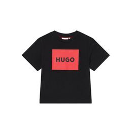 Hugo T-Shirt Jungen Gr&ouml;&szlig;e 152 cranberry / schwarz