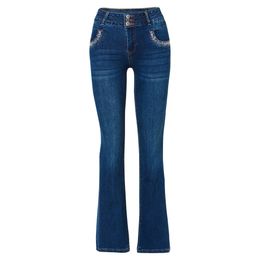 Koroshi Jeans Damen Gr&ouml;&szlig;e 25/26 dunkelblau