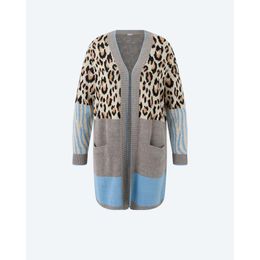 Cardigan mit Muster Mix
