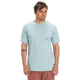T-Shirt Quiksilver "Salt Water 2024", Herren, Gr. S, blau (aquifer), 100% Baumwolle, Shirts