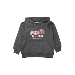 STACCATO Sweatshirt Jungen Gr&ouml;&szlig;e 104/110 greige / dunkelgrau / rot / wei&szlig;