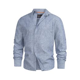 INDICODE JEANS Hemd 'Theon' Herren Gr&ouml;&szlig;e S blau
