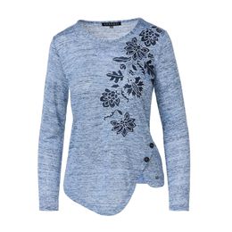 Koroshi Shirt Damen Gr&ouml;&szlig;e XXL navy / hellblau