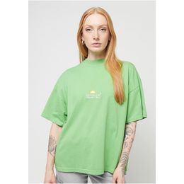 Pegador T-Shirt 'Flora' Damen Gr&ouml;&szlig;e XS gelb / hellgr&uuml;n / wei&szlig;