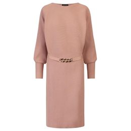 Apart Knitted dress female Beige size 40/42