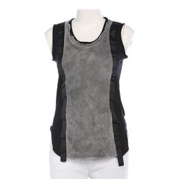 Dondup Top / Seidentop Damen Gr&ouml;&szlig;e M Second Hand grau