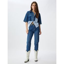 KOTON Jeans Damen Größe 30 blue denim
