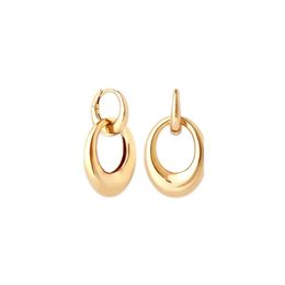 Rougemont Jewellery Earrings 'ROUGEMONT zweiteilige Creolen Ohrringe' female Gold size One Size