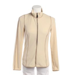 Frauenschuh Sweatshirt / Sweatjacke Damen Gr&ouml;&szlig;e M Second Hand beige