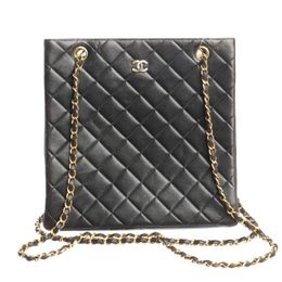 Chanel Schultertasche / Umhängetasche Damen Größe One Size Second Hand schwarz