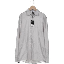 OLYMP Hemd Herren Größe M Second Hand silber