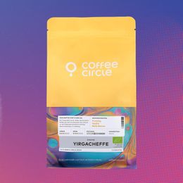 Coffee Circle Kaffee Yirgacheffe, 250 g ganze Bohne, Arabica Kaffee aus Äthiopien, Noten von Vanille und reifen Beeren, würzig & fruchtiger Geschmack