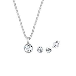 Elli Schmuckset Damen Gr&ouml;&szlig;e 45 silber / wei&szlig;