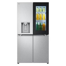 LG InstaView&reg; MultiDoor K&uuml;hlschrank (E, 637L, 179,2cm hoch) mit Eis, Crushed Ice und Wasserspender & internem Wassertank GMG961MBKE GMG961MBKE