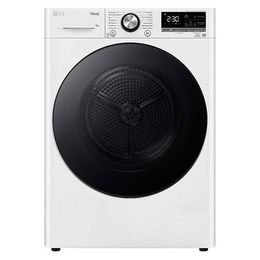 LG Trockner Wei&szlig; (C, 9 kg) mit Dual Inverter W&auml;rmepumpentechnologie & selbstreinigendem Kondensator I RT90V9W RT90V9W