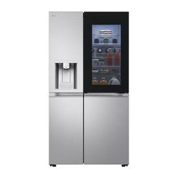 LG SidebySide K&uuml;hlschrank mit InstaView&reg; (D, 628L, 179cm hoch) mit Eis, Crushed Ice und Wasserspender & internem Wassertank GSXE91MBAD GSXE91MBAD