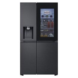 LG SidebySide K&uuml;hlschrank mit InstaView&reg; (D, 628L, 179cm hoch) mit Eis, Crushed Ice und Wasserspender & internem Wassertank GSXE91EVAD GSXE91EVAD