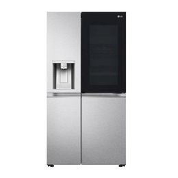 LG SidebySide K&uuml;hlschrank mit InstaView Door-in-Door&reg; (D, 628L, 179cm hoch) mit Eis, Crushed Ice und Wasserspender & Festwasseranschluss GSXE90MBDD GSXE90MBDD