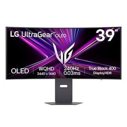 LG Curved UltraGear&trade; 39 &Prime; OLEDGamingMonitor 240 Hz WQHD 0,03 ms (GtG), DisplayHDR True Black 400, USBC (PD 65 W) und HDMI 2.1 39GX900AB