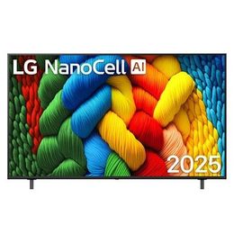 Schwarz LG 65&Prime; NanoCell AI NANO81 4K Smart TV 2025 65NANO81A6A