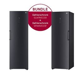 LG Freistehender K&uuml;hlschrank (C, 386L, 186cm hoch) und Gefrierschrank (D, ​324L, 186cm hoch) im Set GLM71MCCSX.61MCCSF GLM71MCCSX.61MCCSF