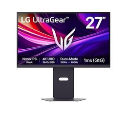 Schwarz LG UltraGear&trade; 27 &Prime; 240 Hz UHD 4K Nano IPS Black GamingMonitor 1 ms (GtG), DP 2.1, DisplayHDR 600 27G850AB
