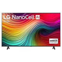 Schwarz LG 65&Prime; NanoCell AI NANO81 4K Smart TV 65NANO81T6A