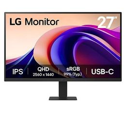LG QHD IPS Monitor 27 &Prime; Schwarz Klasse F 100 Hz USB‑C 27U631A-B
