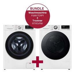 LG Waschmaschine (9 kg, 1.600 U./Min.) & Trockner (9 kg) im Set F6WV709P1.RT90V9W F6WV709P1.RT90V9W