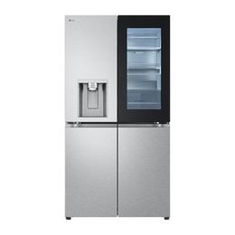 LG MultiDoor K&uuml;hlschrank mit InstaView&reg; (E, 638L, 179,2 cm hoch) mit Eis, Crushed Ice und Wasserspender & Festwasseranschluss GMG960MBEE GMG960MBEE