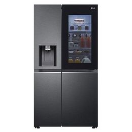 LG SidebySide K&uuml;hlschrank mit InstaView Door-in-Door&reg; (D, 628L, 179cm hoch) mit Eis, Crushed Ice und Wasserspender & internem Wassertank GSXE81EVBD GSXE81EVBD