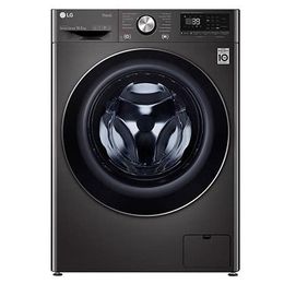 LG Waschmaschine Metallic Black Steel (10,5 kg, 1.600 U./Min., EEK A) mit AI DD&reg;, Steam & TurboWash&reg;360&deg; F6WV710P2S F6WV710P2S