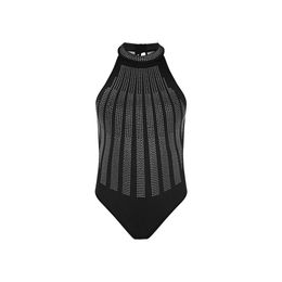 NAEMI Shirtbody 'Fashion Look' Damen Größe S schwarz / silber