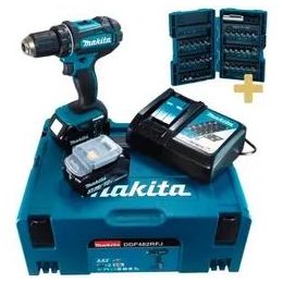 Makita Akku-Bohrschrauber DDF482RFJ 18V inkl. Bit-Set